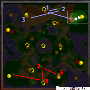 Last Refuge Creep Routes - WC3 Gym