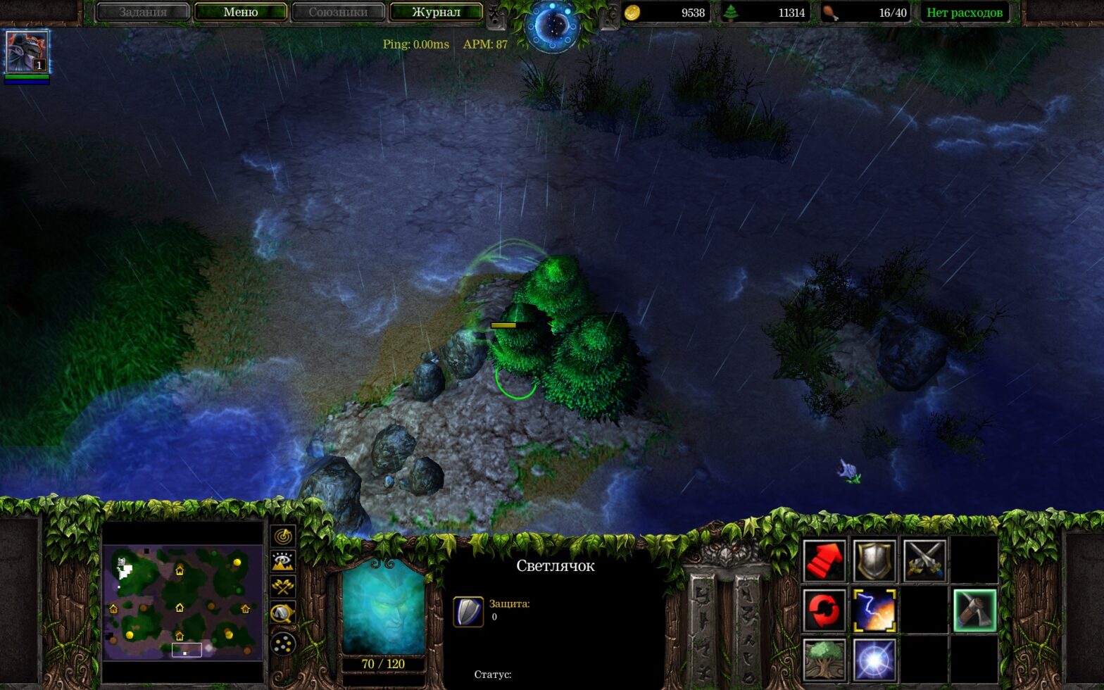 Wisp Positioning - WC3 Gym