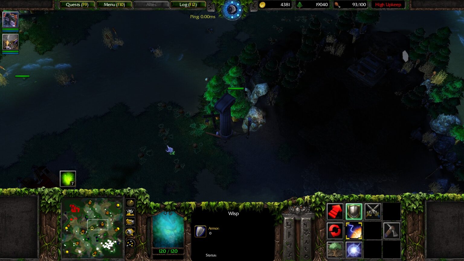 Wisp Positioning - WC3 Gym