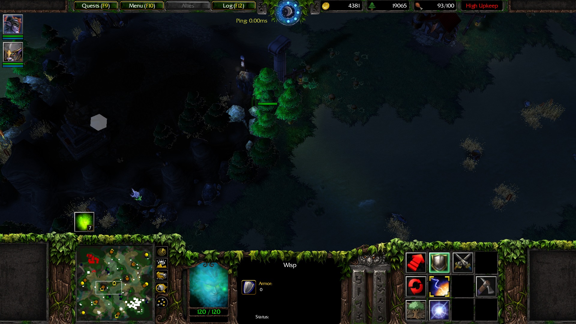 Wisp Positioning - WC3 Gym