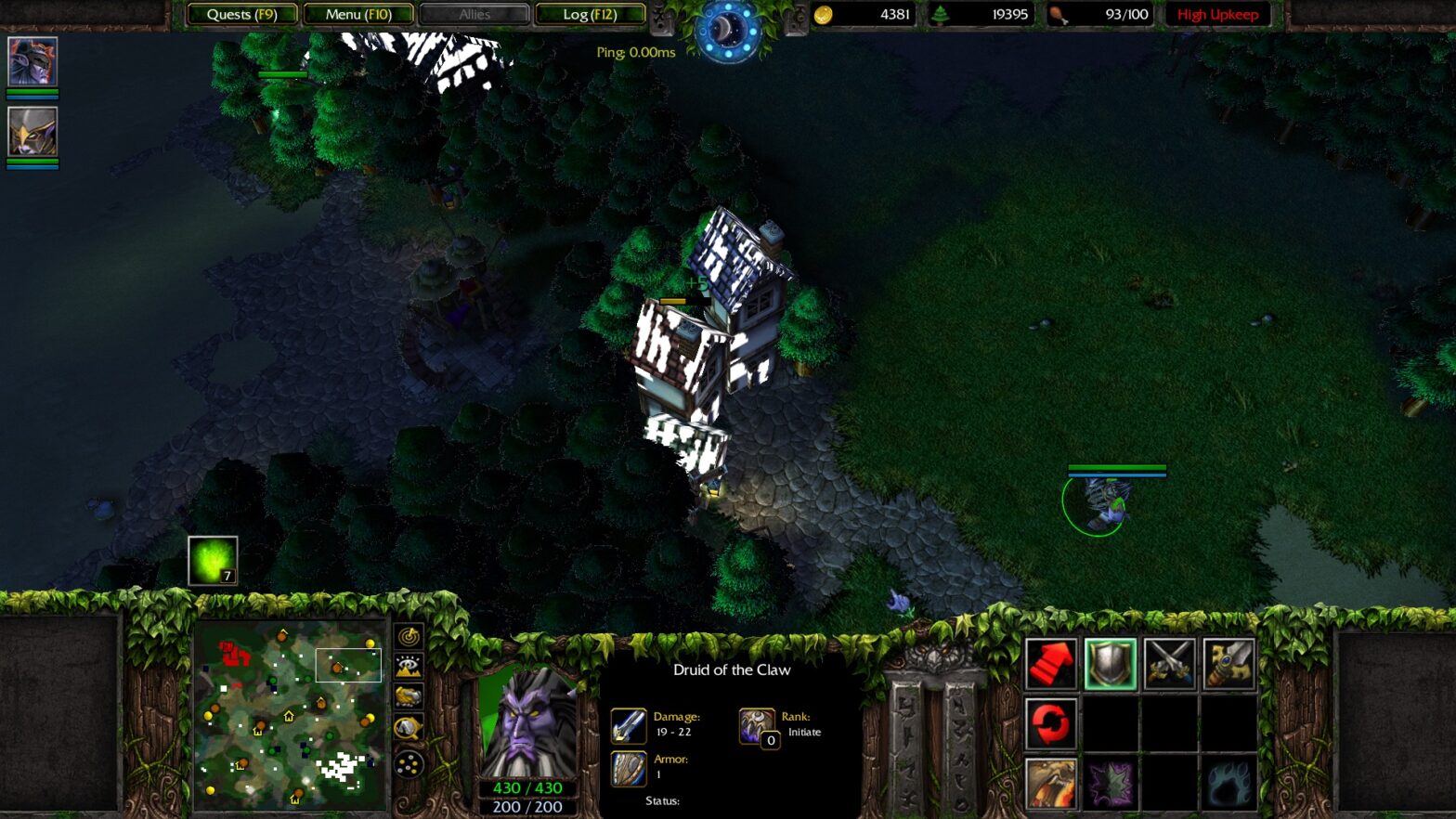 Wisp Positioning - WC3 Gym