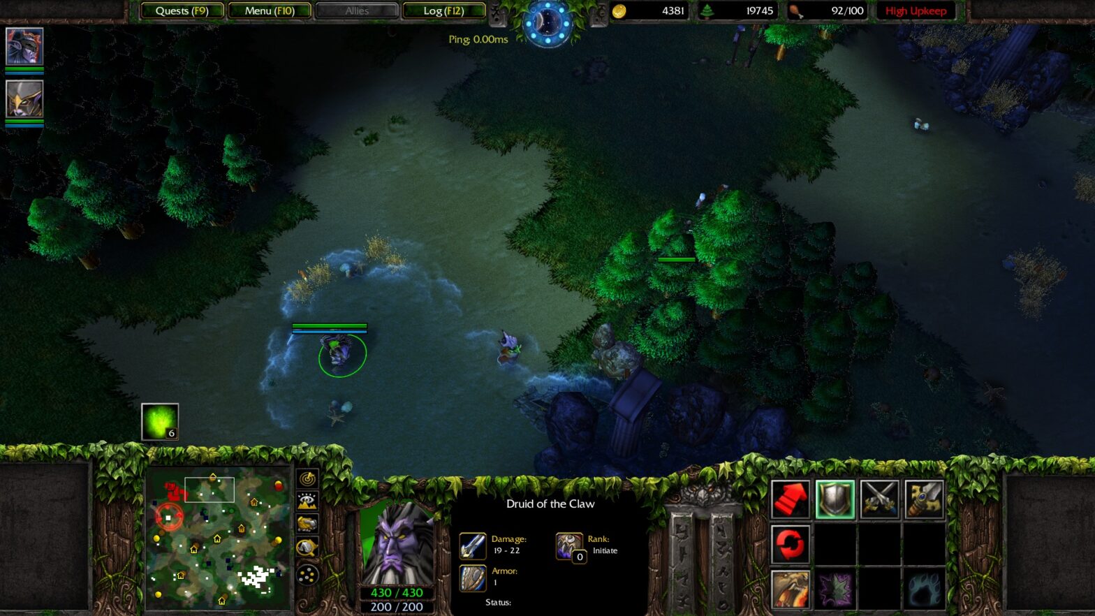 Wisp Positioning - WC3 Gym