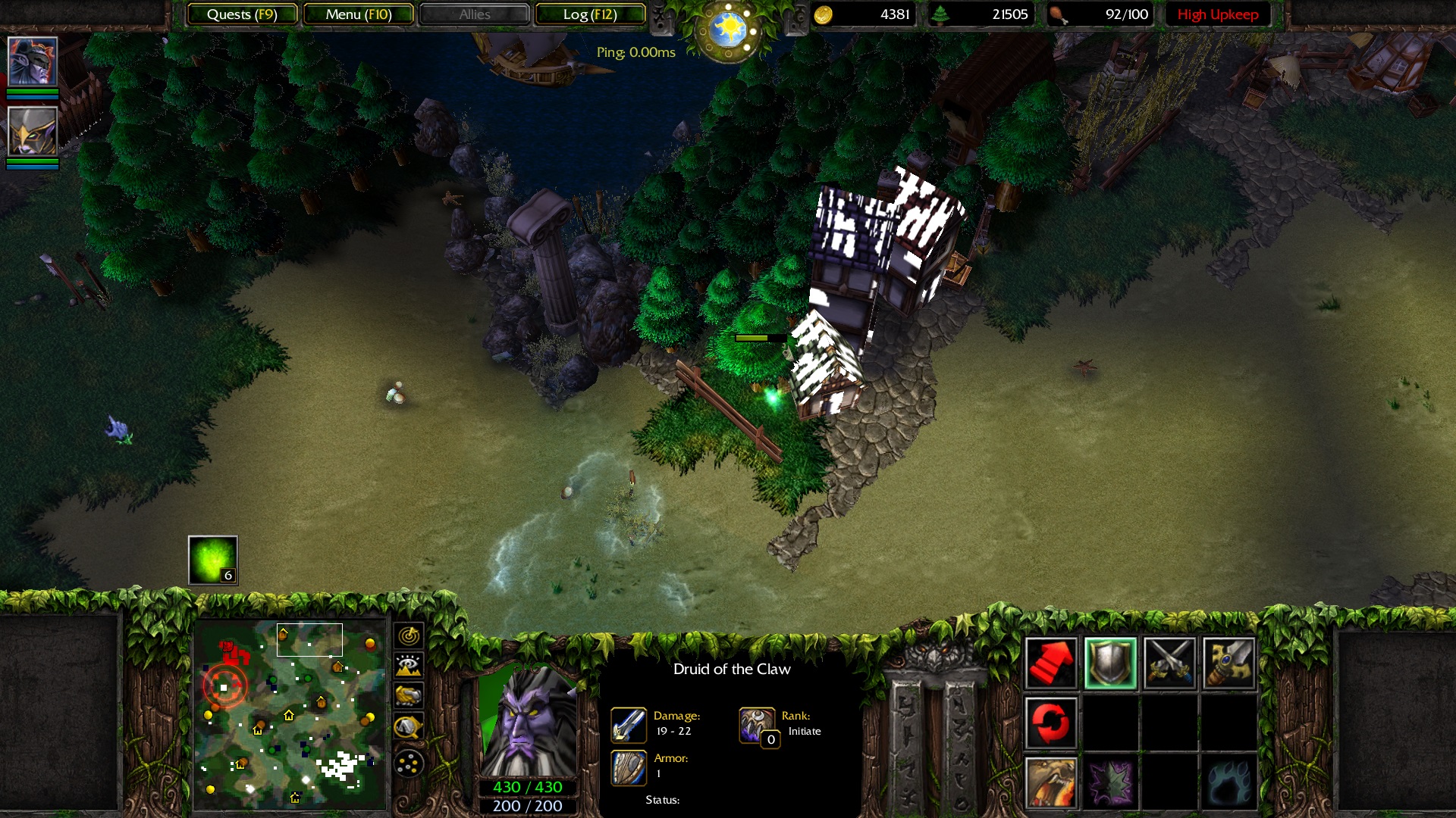 Wisp Positioning - WC3 Gym